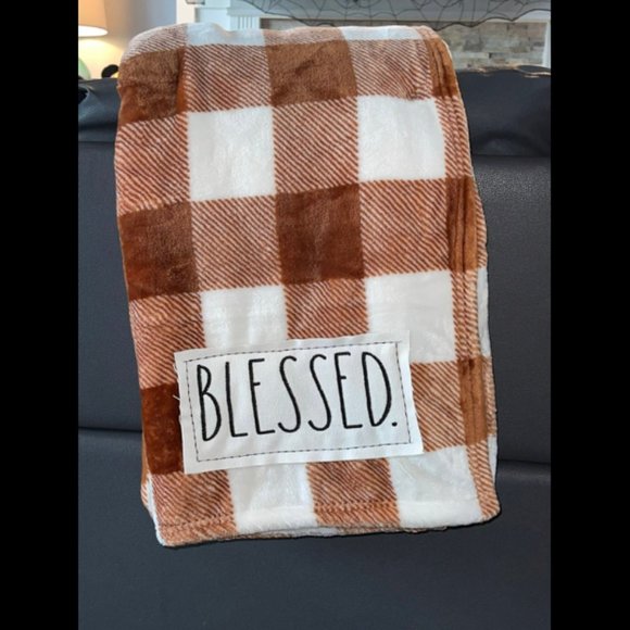 Rae Dunn | Holiday | Nwt Rae Dunn Blessed Buffalo Check Plaid Fall ...